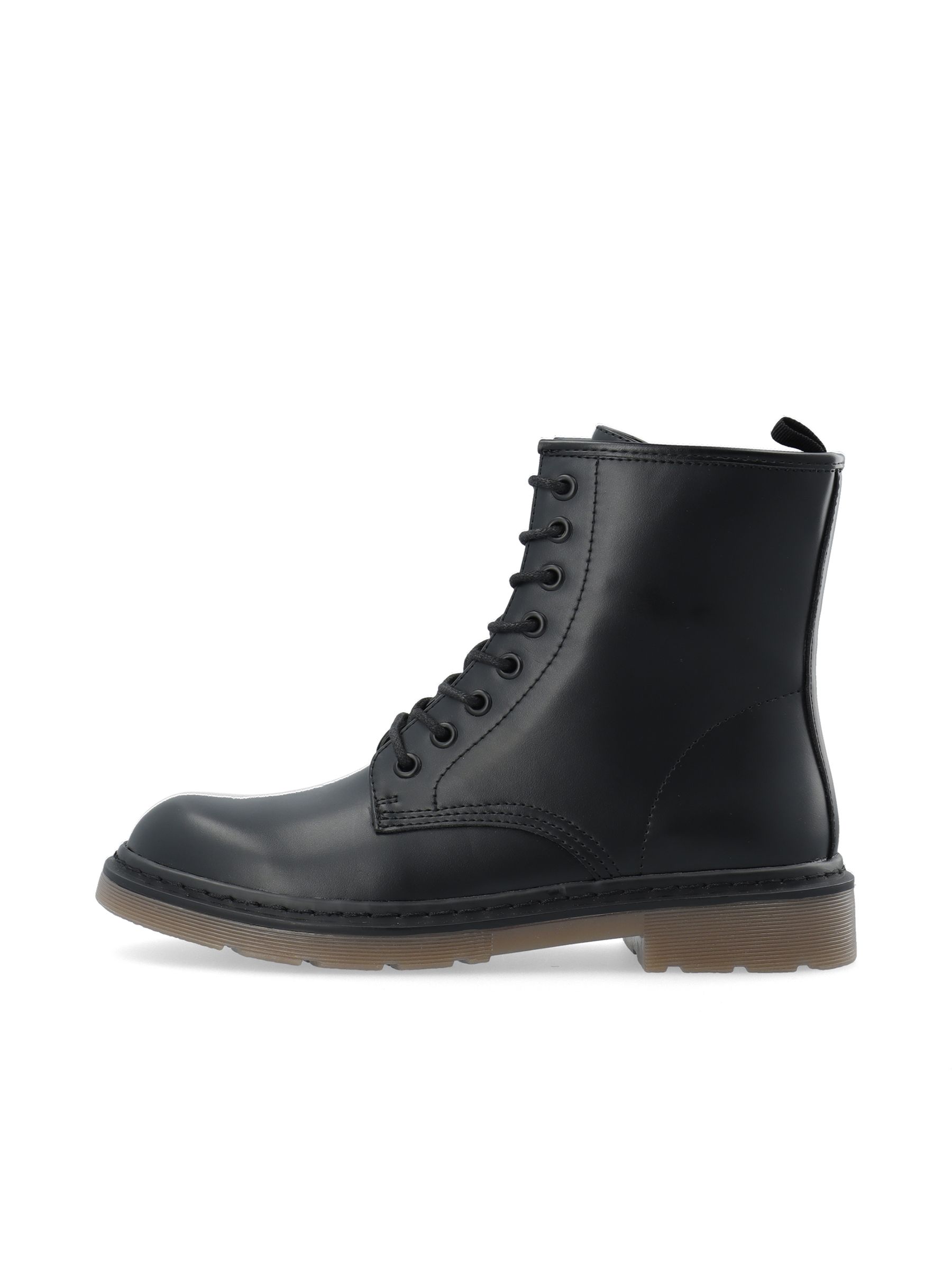 Black BIAMEGAN LACE-UP BOOTS | Bianco®