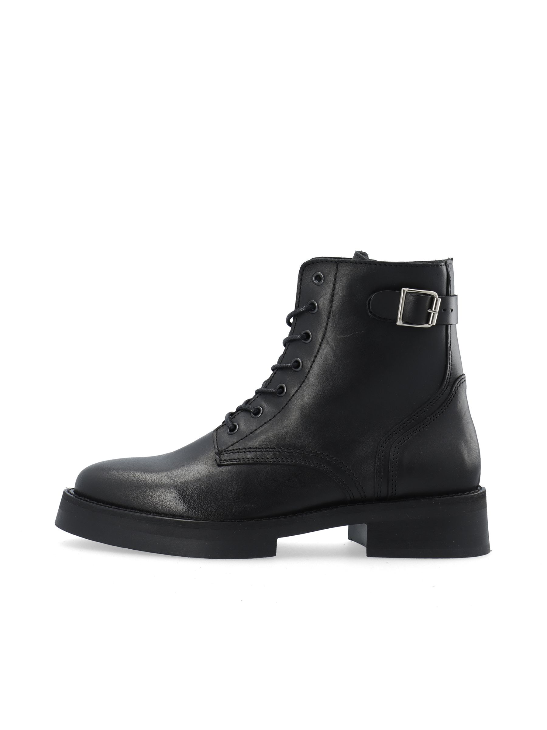 Black BIAPANAMA LACE-UP BOOTS | Bianco®